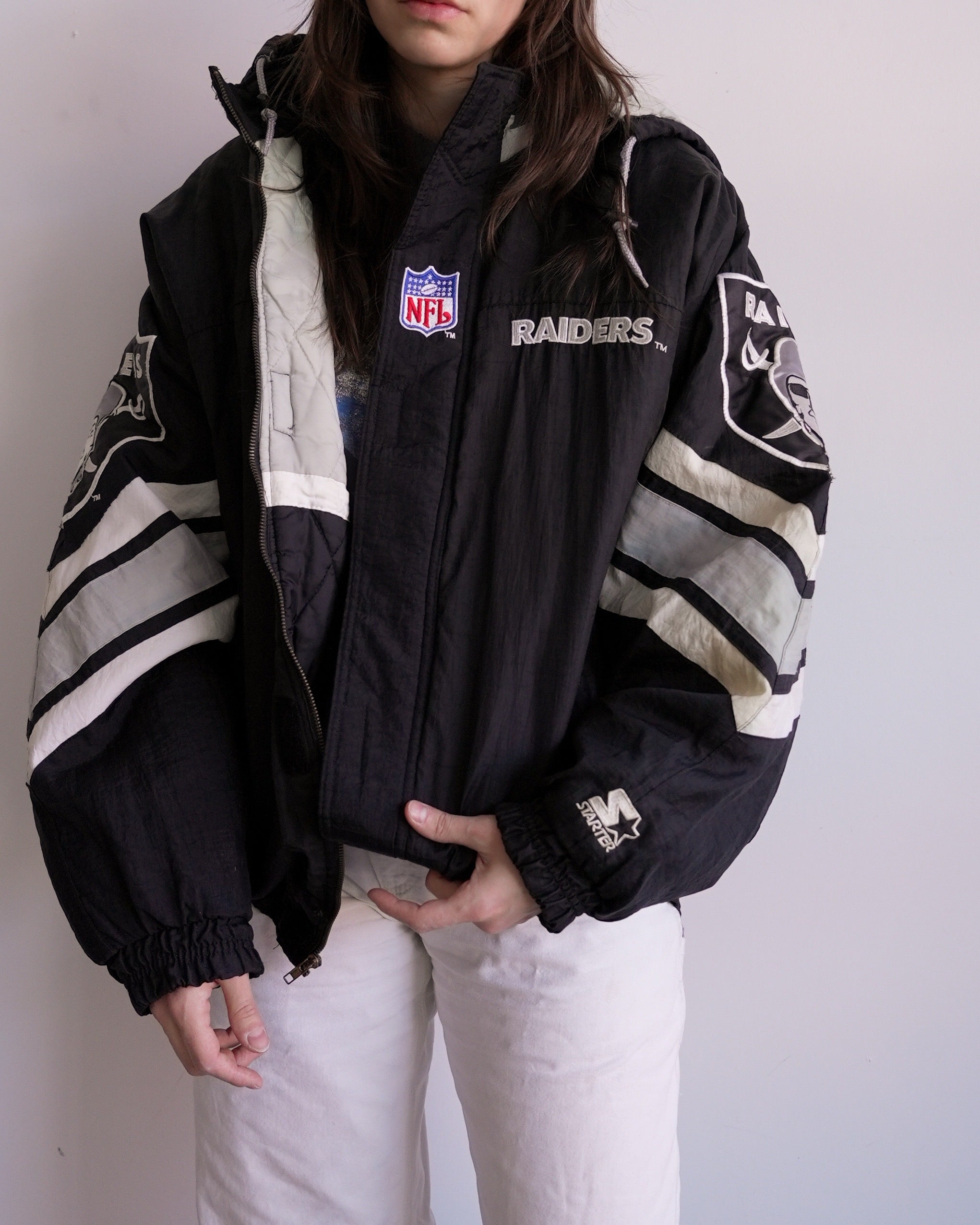 raiders las vegas nfl starter jacket – Chez Claude Vintage
